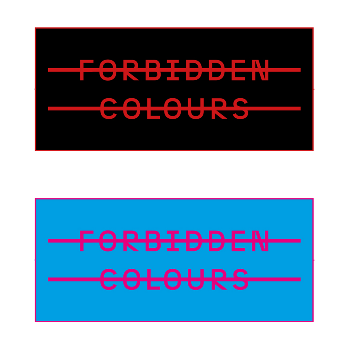 Forbidden Colours Enamel Badge Set - David Sylvian